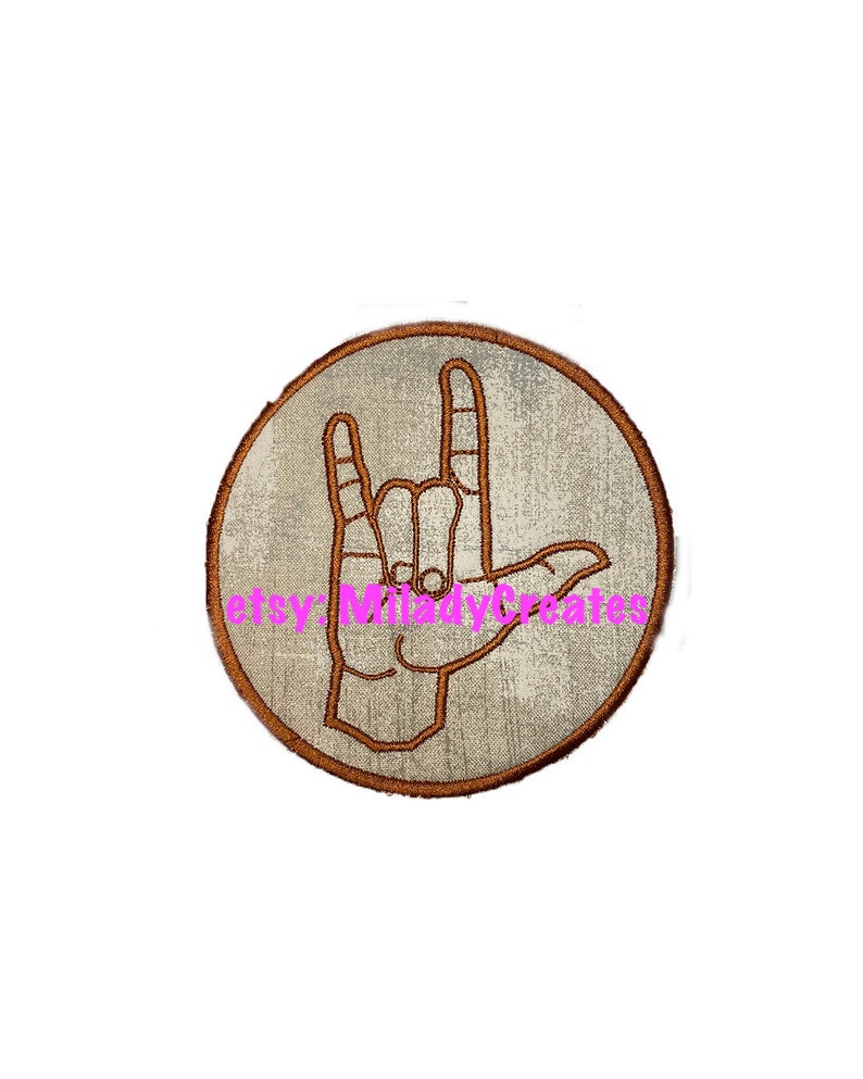 ASL I Love You Patches - Etsy