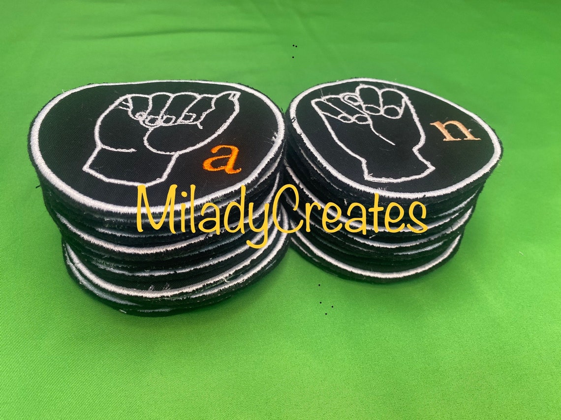 American Sign Language ASL Learning Patches - Etsy