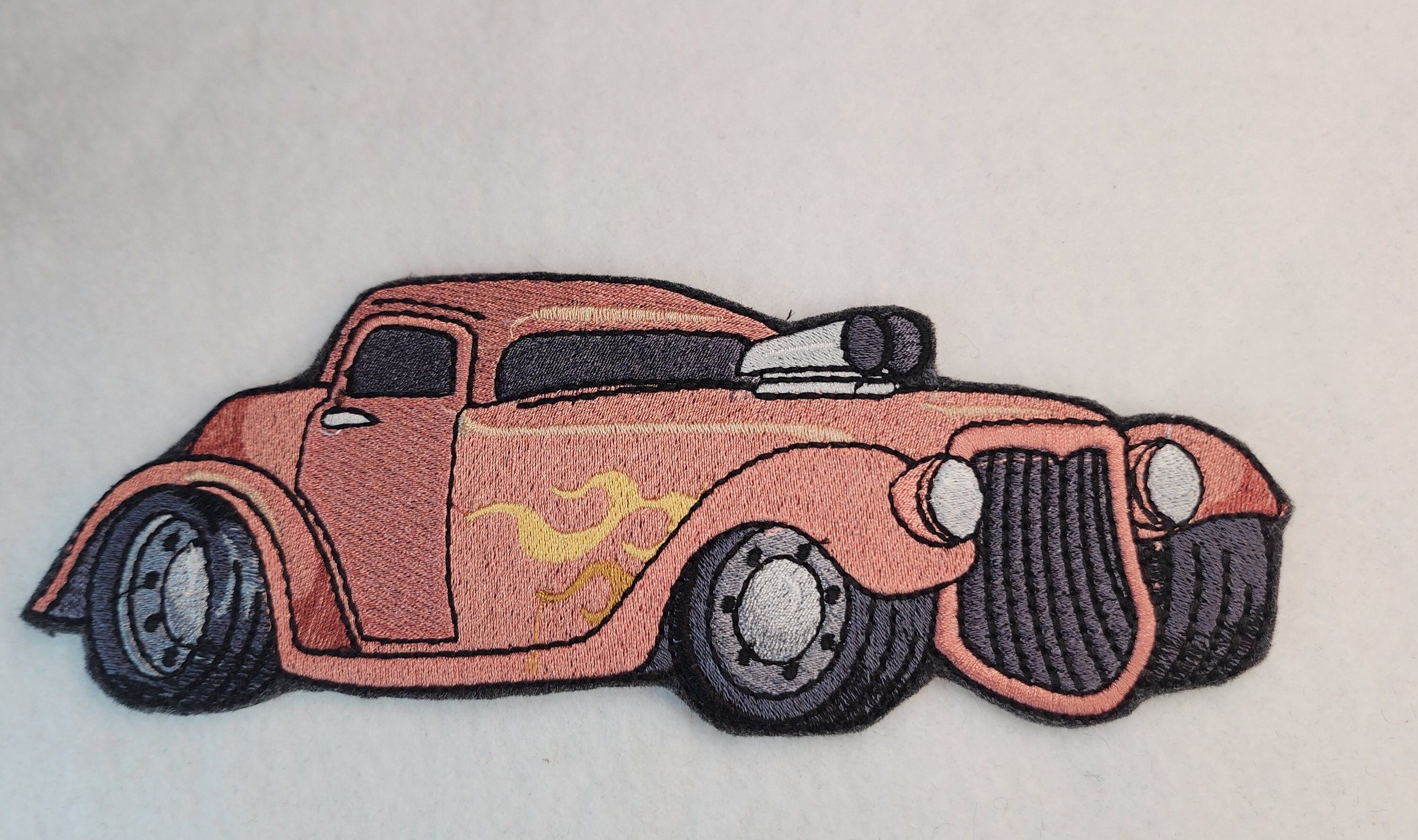 Hot Rod Embroidered Patch - Etsy
