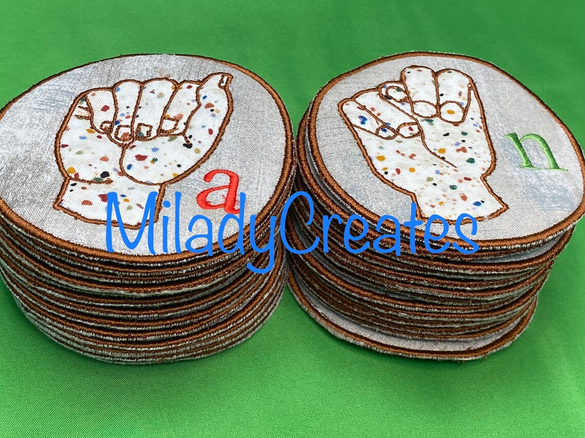 American Sign Language ASL Learning Patches - Etsy