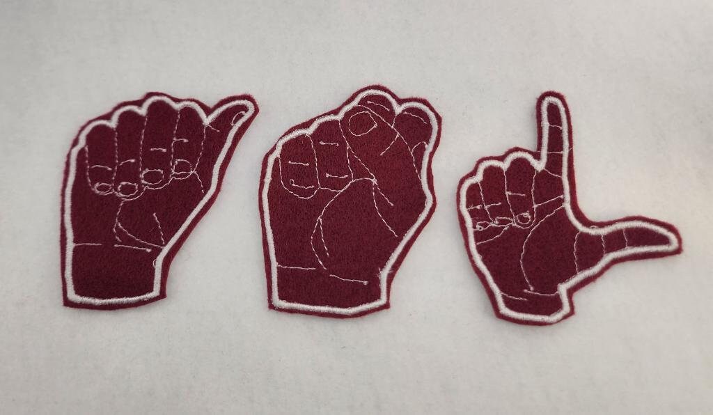 ASL Alphabet Sew on / Iron on Patches FINGERSPELLED WORDS - Etsy