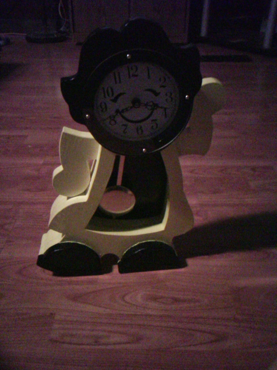 Handcrafted Girl clock from the movie beauty and the beast stained with ...