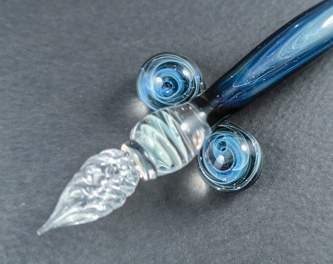 Galaxy Glass Dip Pen, Pen Pillow and Bottle of Ink, Glass Art Pen ...
