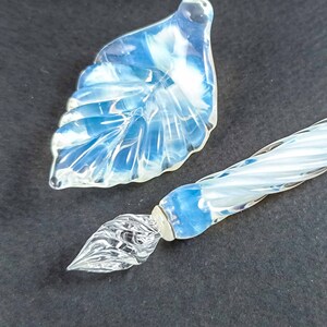 UV Reactive Ghost White Glass Dip Pen, Pen Pillow and Bottle of Ink ...