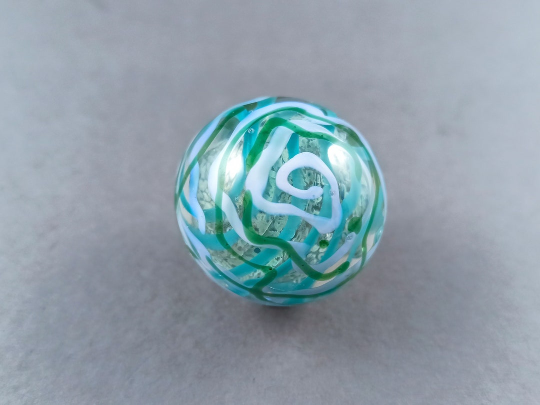 Handblown Layered Glass Marble Collectible Heady Marble With - Etsy