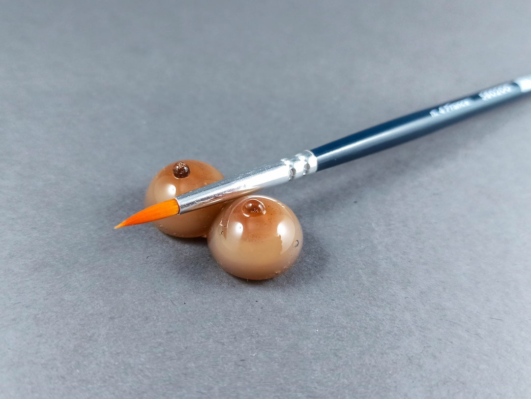 Handmade Glass Paintbrush Pen Rest, Hard Glass Brush Holder - Etsy