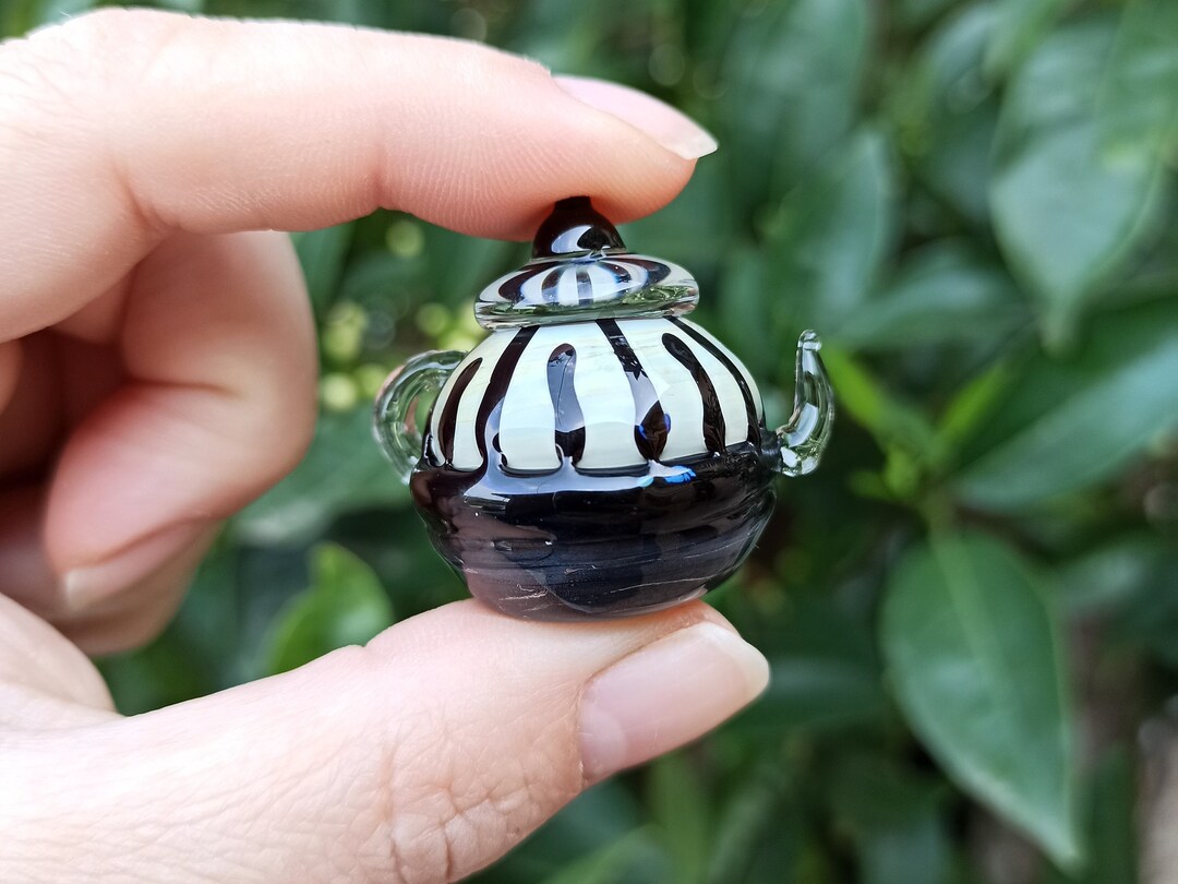 Handmade Miniature Glass Teapot – 1:6 Scale Dollhouse Teapot ...
