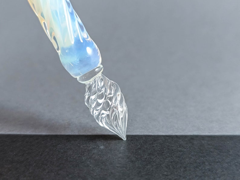 UV Reactive Ghost White Glass Dip Pen, Pen Pillow and Bottle of Ink ...