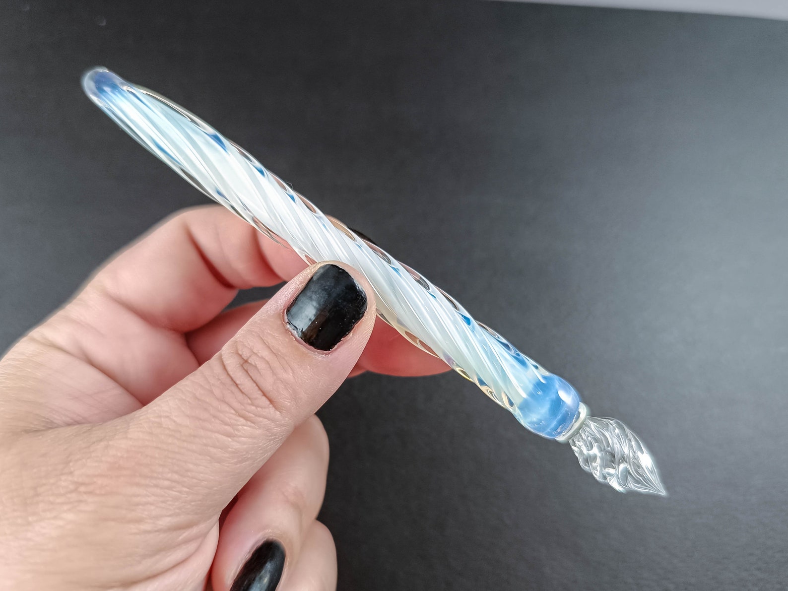 UV Reactive Ghost White Glass Dip Pen, Pen Pillow and Bottle of Ink ...