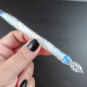 UV Reactive Ghost White Glass Dip Pen, Pen Pillow and Bottle of Ink ...