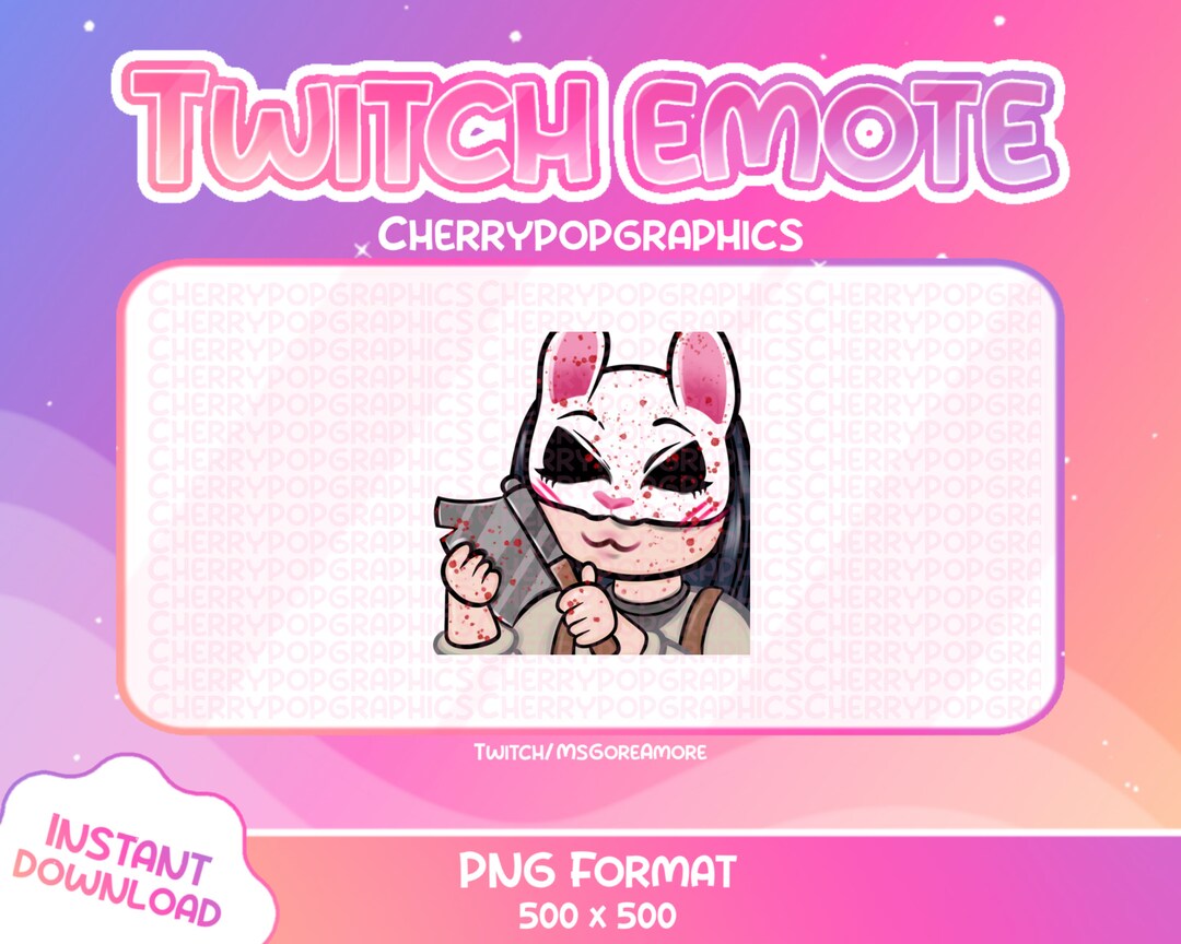 NEW Dead by Daylight Cute Huntress Axe Twitch Emote - Etsy