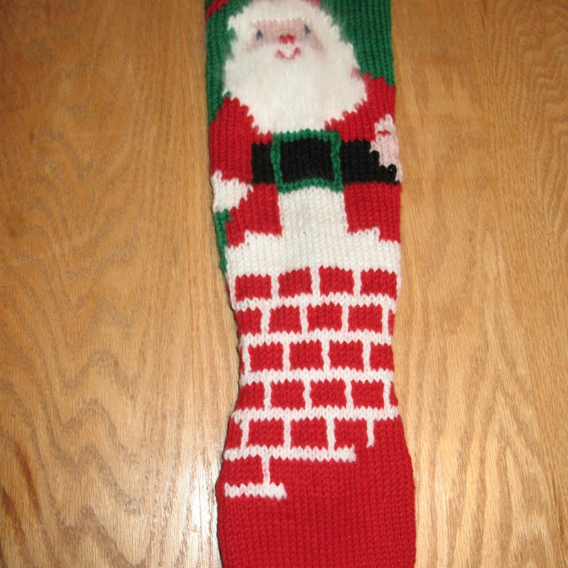 Santa Stocking - Etsy