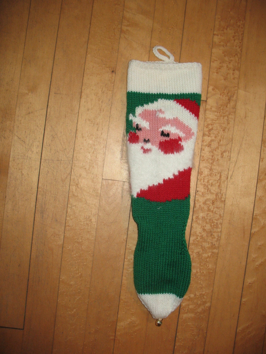 Hand Knit Christmas Stocking Santa Claus Vintage TAKING ORDERS for 2025 ...