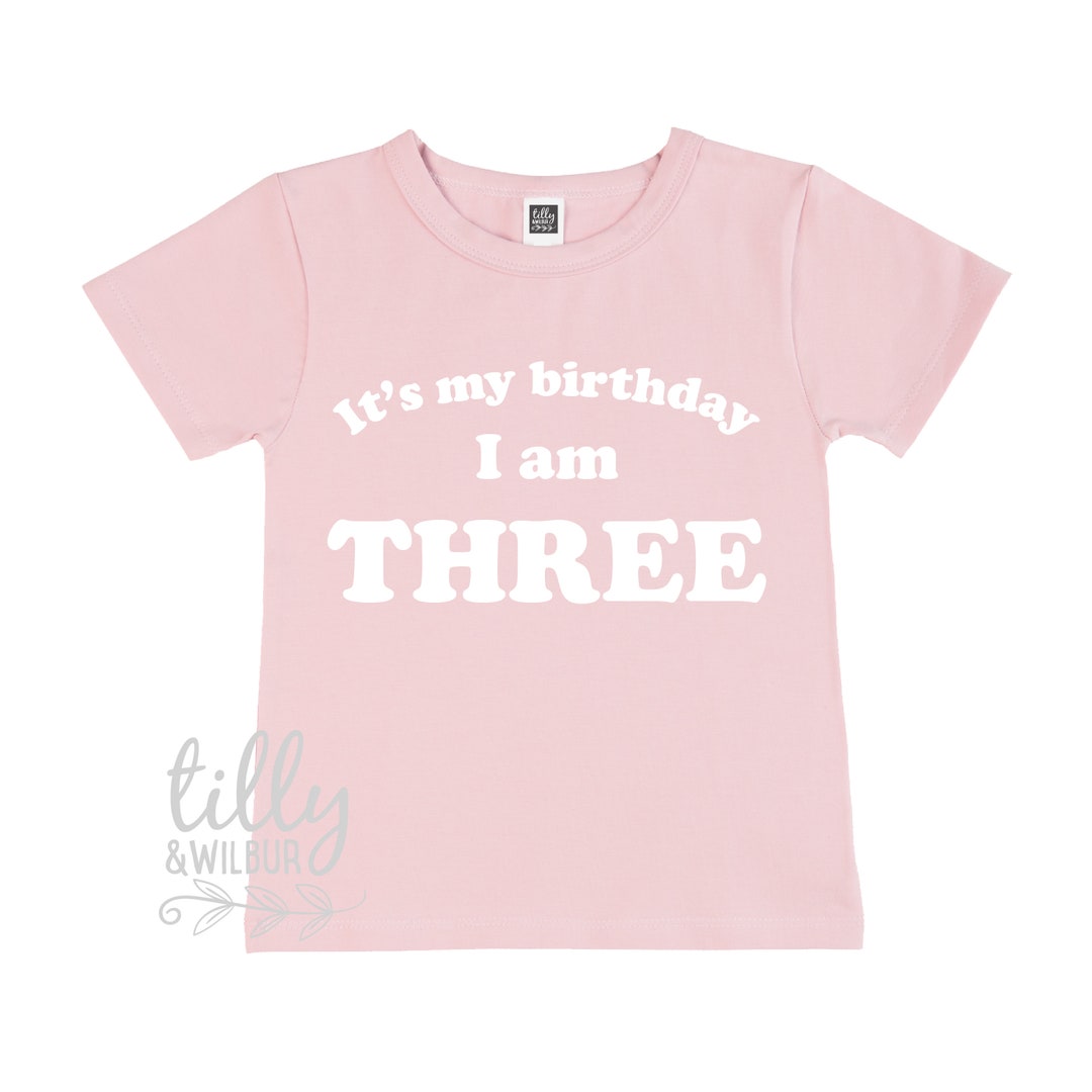 It's My Birthday I Am Three T-Shirt I am Three Shirt 3rd - Etsy France
