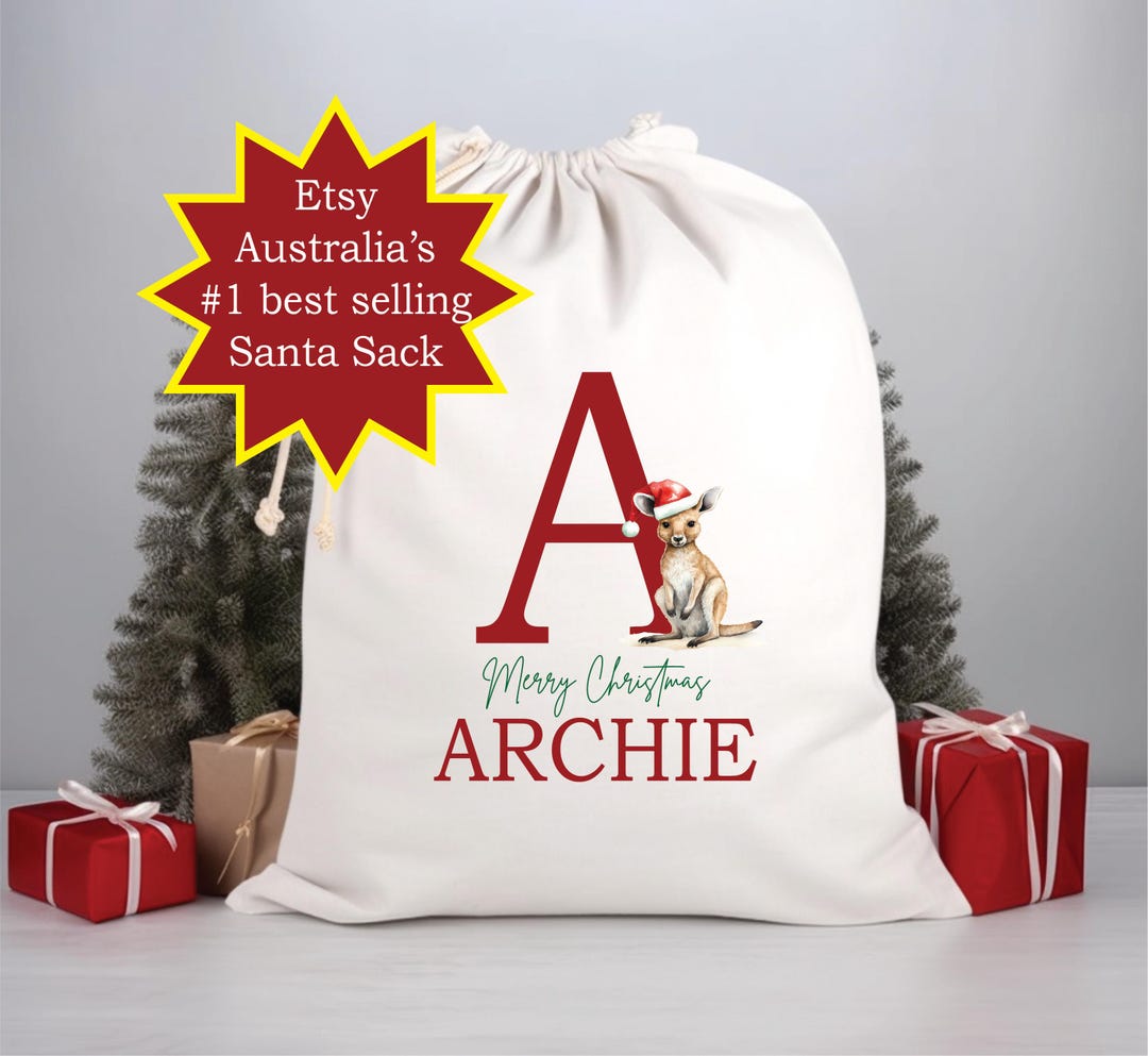 Personalised Santa Sack, Alphabet Santa Sack, 50cm X 70cm, High Quality ...