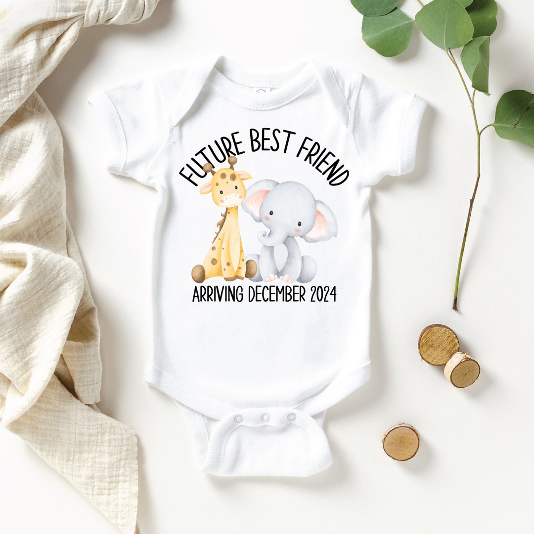 Future Best Friend Pregnancy Announcement Bodysuit, Personalised Best ...