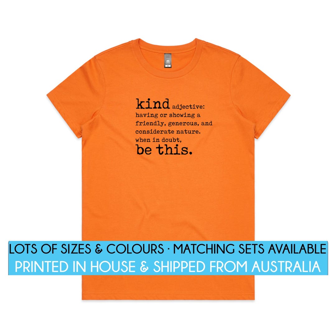 Kind Definition T-shirt, Harmony Day - 21st March, Orange Harmony Day T ...