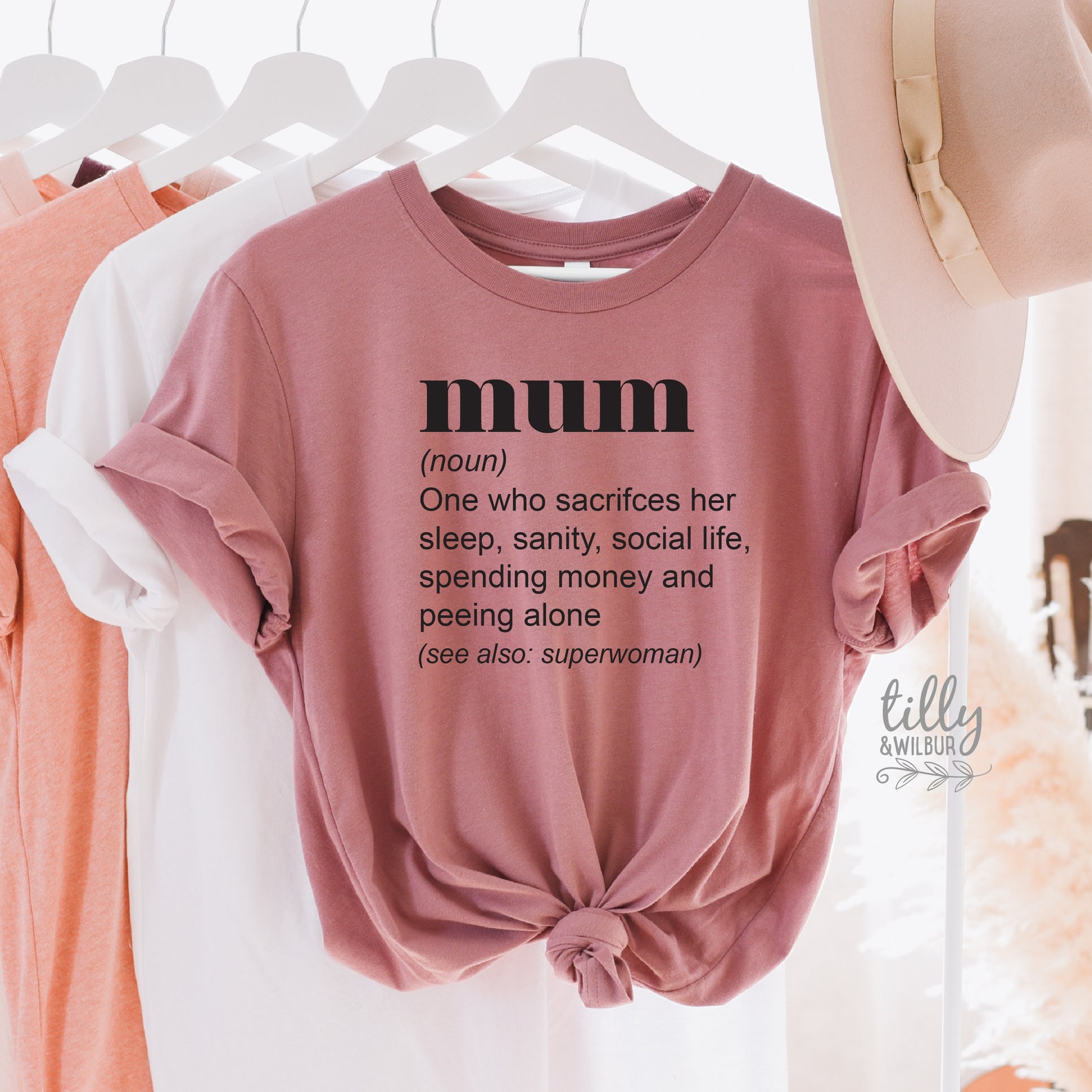 Mum Definition T-shirt Funny Mum T-shirt Motherhood is A - Etsy UK