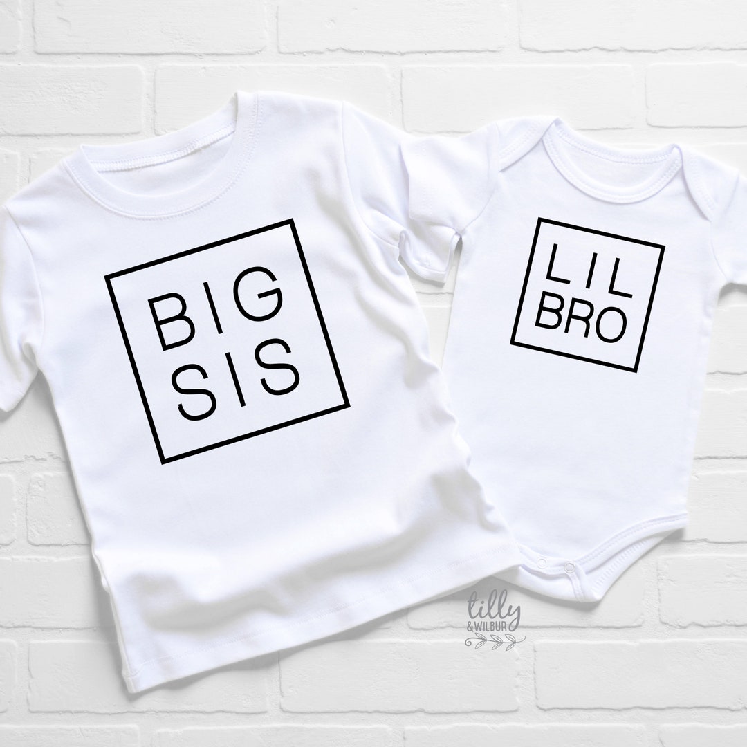 Big Sis Lil Bro Set, Big Sister Little Brother Set Big Brother Little ...