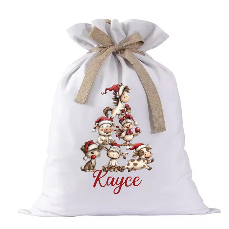 Personalised Santa Sack, Alphabet Santa Sack, 50cm X 70cm, High Quality ...