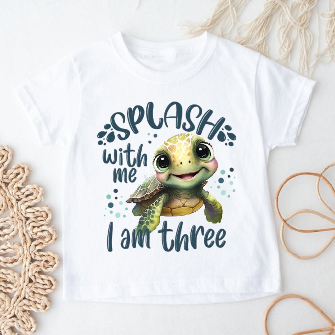 Splash With Me I Am Three T-shirt, 3rd Birthday T-shirt, Third Birthday T-shirt, Under the Sea ...