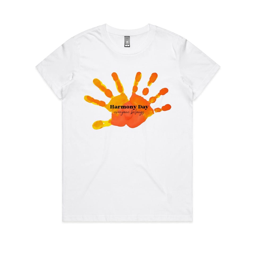 Harmony Day T-shirt, Harmony Day - 21st March, Orange Harmony Day T ...