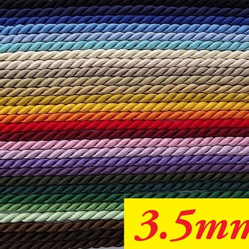 Twisted Cord Twisted Soutache Braid Cord 3.5 Mm Thick L - Etsy UK