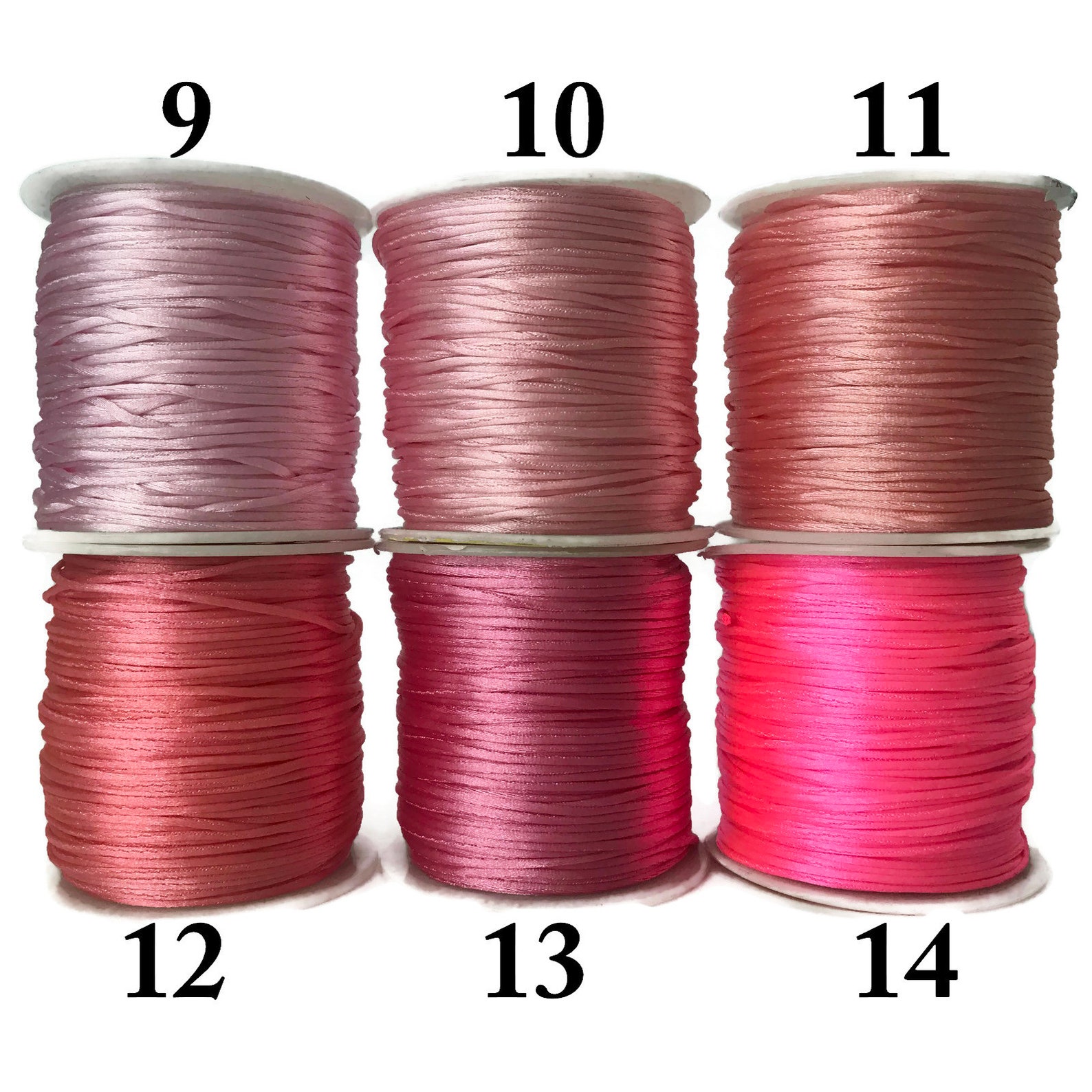 1mm Satin Nylon Cord for Macrame Tassels Beading Rattail | Etsy UK