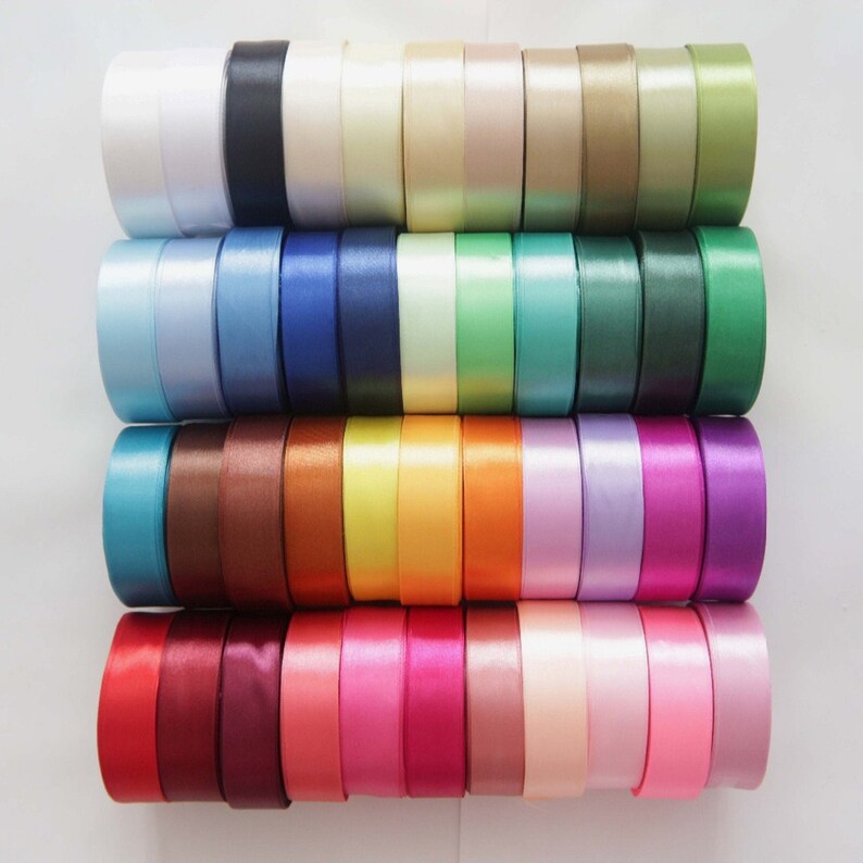 Satin Ribbon 25mm Full Reel 22 Metres Roll - Etsy UK