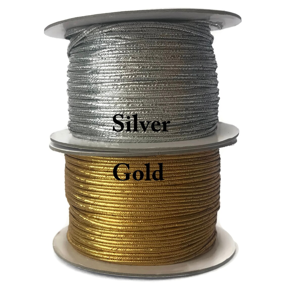 Shiny Metallic Cord Metallic Soutache Braid Flat Cord 3mm | Etsy