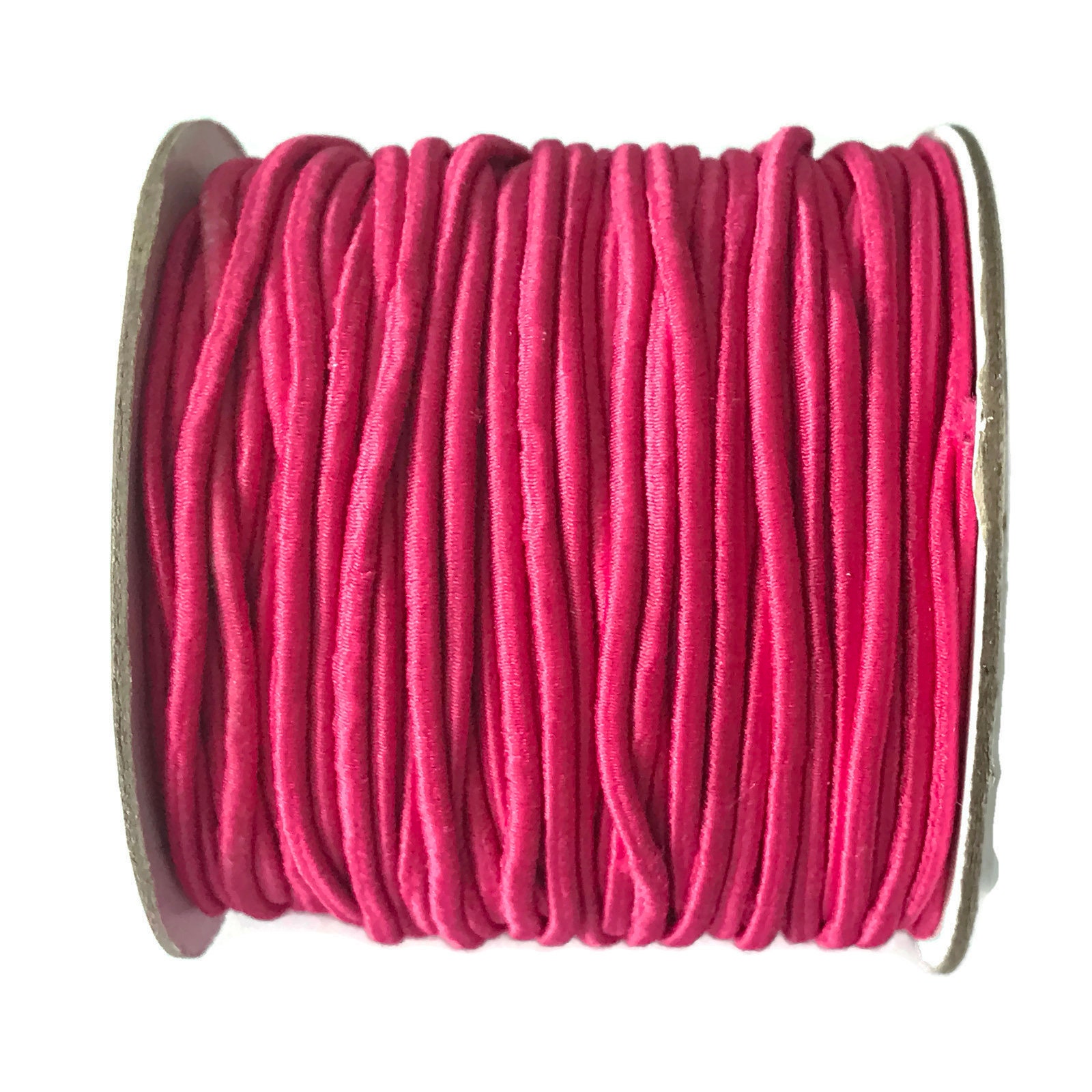 2mm Elastic Cord SOLD BY ROLL 40 metres round stretch - Etsy Polska