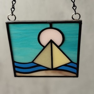 Stained Glass Pyramid Suncatcher Pyramids Glass Art Art Glass Home ...