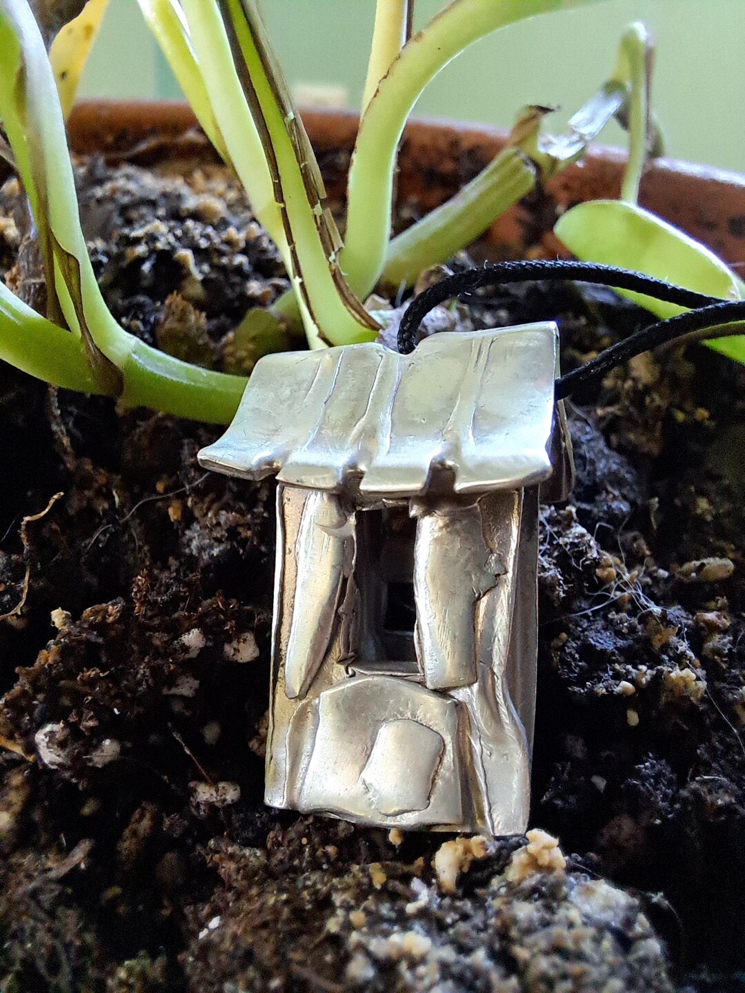Handmade 3D Sterling Silver House Pendant: Good Luck Charm - Etsy