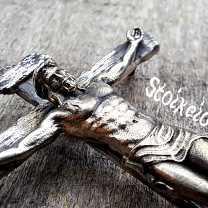 Jesus Silver Cross, Crucifixion of Jesus Necklace, Faith Symbol, Jesus ...