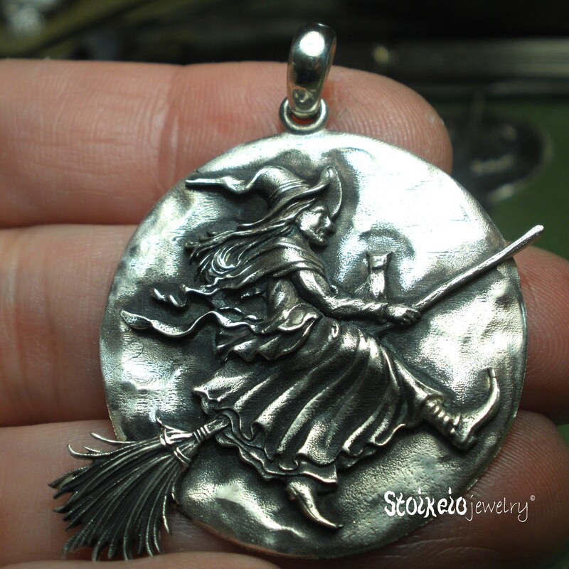 Witch Pendant - Etsy
