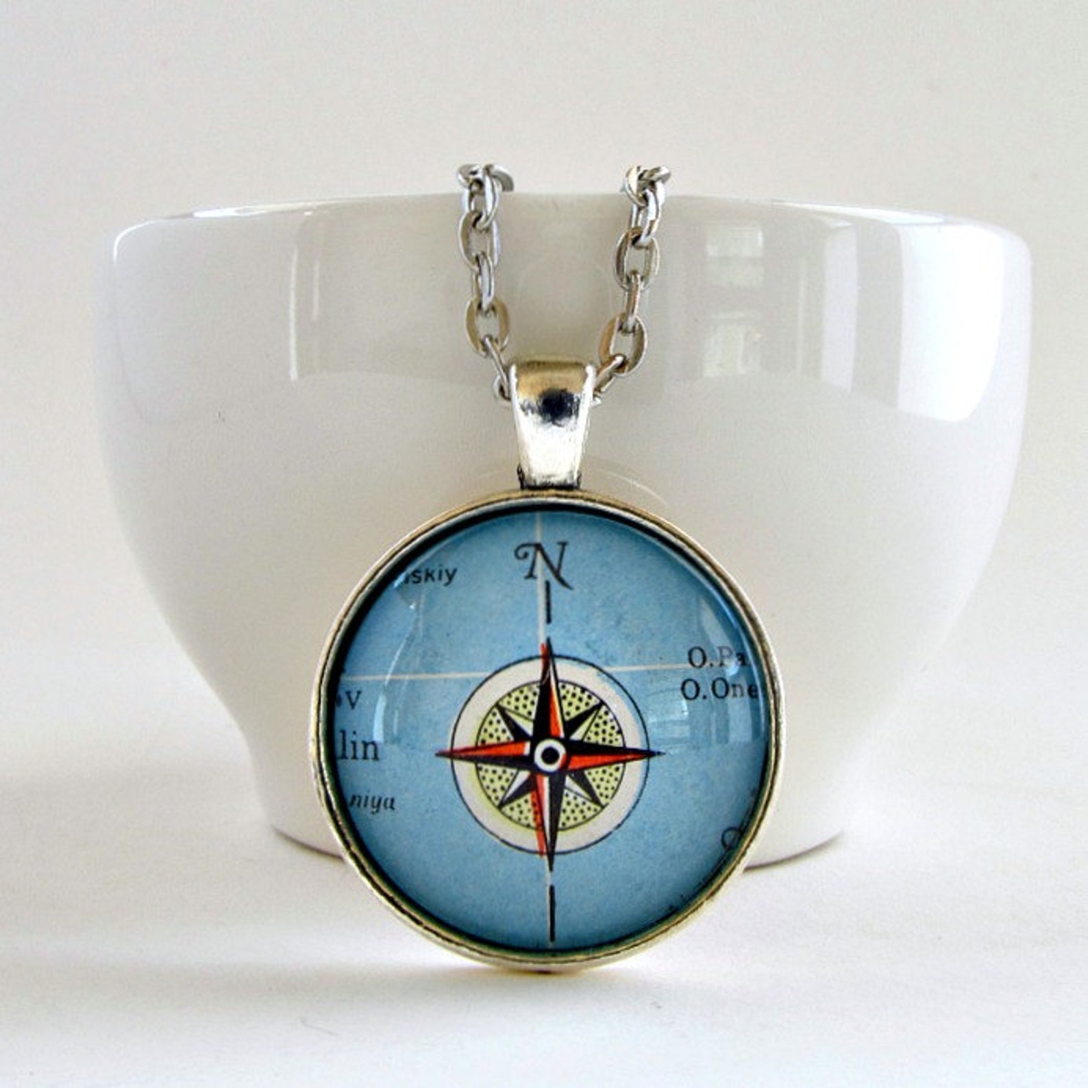 Compass Necklace For Women Compass Jewelry T Etsy
