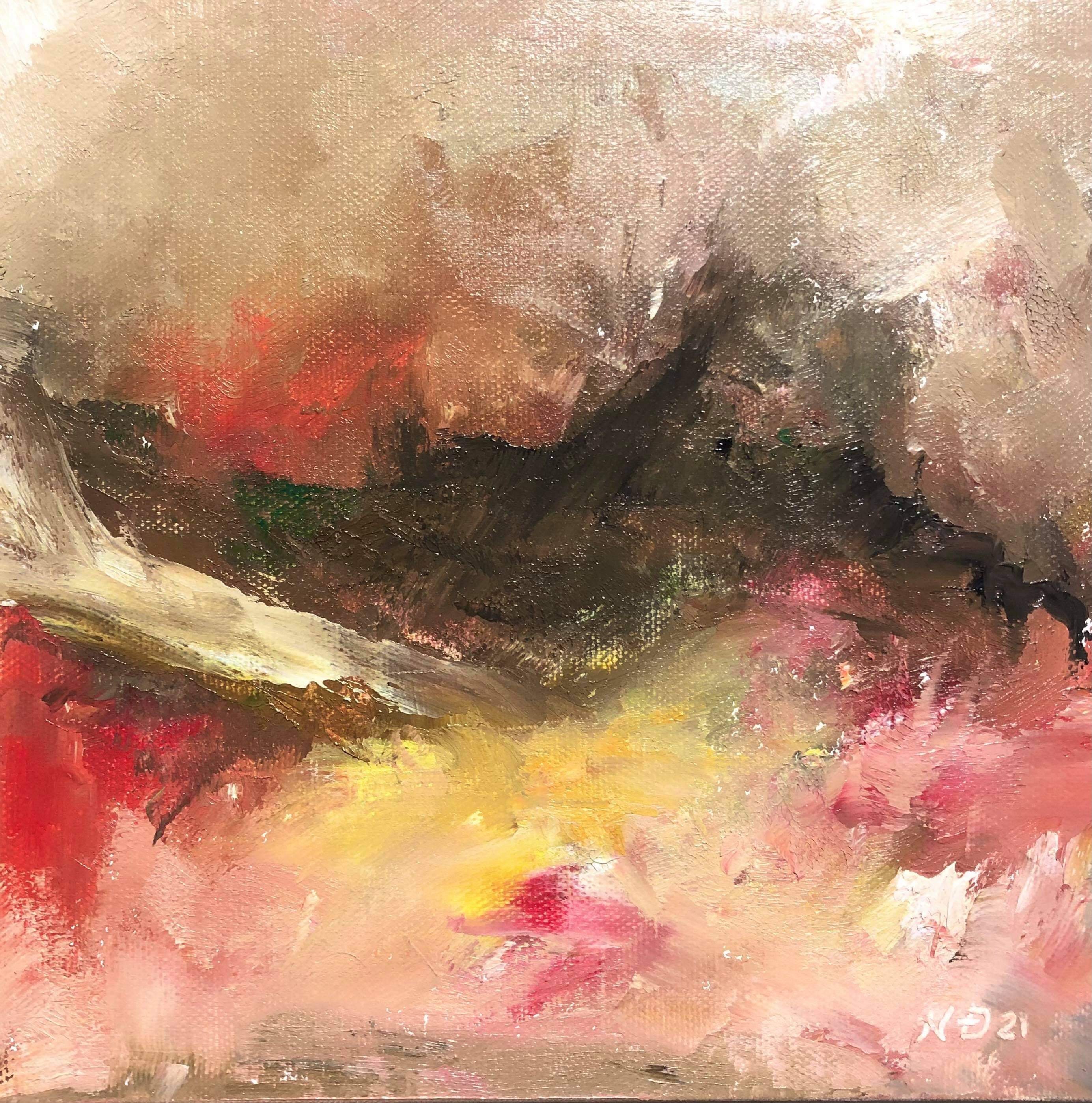 Art & Collectibles Painting Small Abstract Oil Painting Oil etna.com.pe