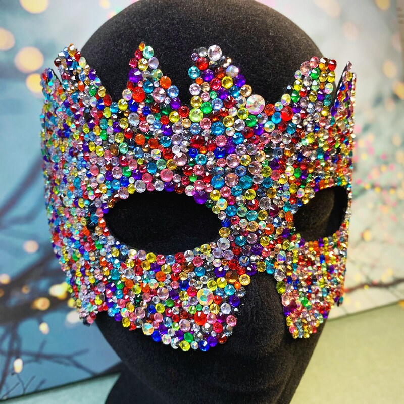 Blue Masquerade Mask - Etsy