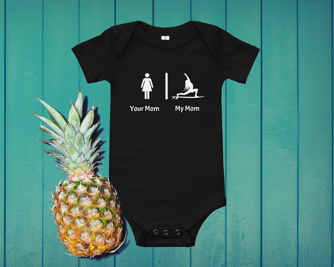 Your Mom, My Mom Baby Cheeky Bodysuit / Romper / Baby Grow for the Surf ...