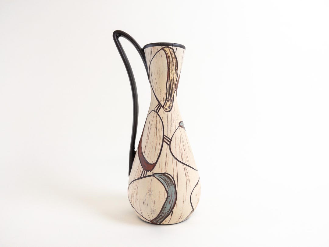 Sawa Keramik Vase With Torino Decor 1950s Mid Century West German ...