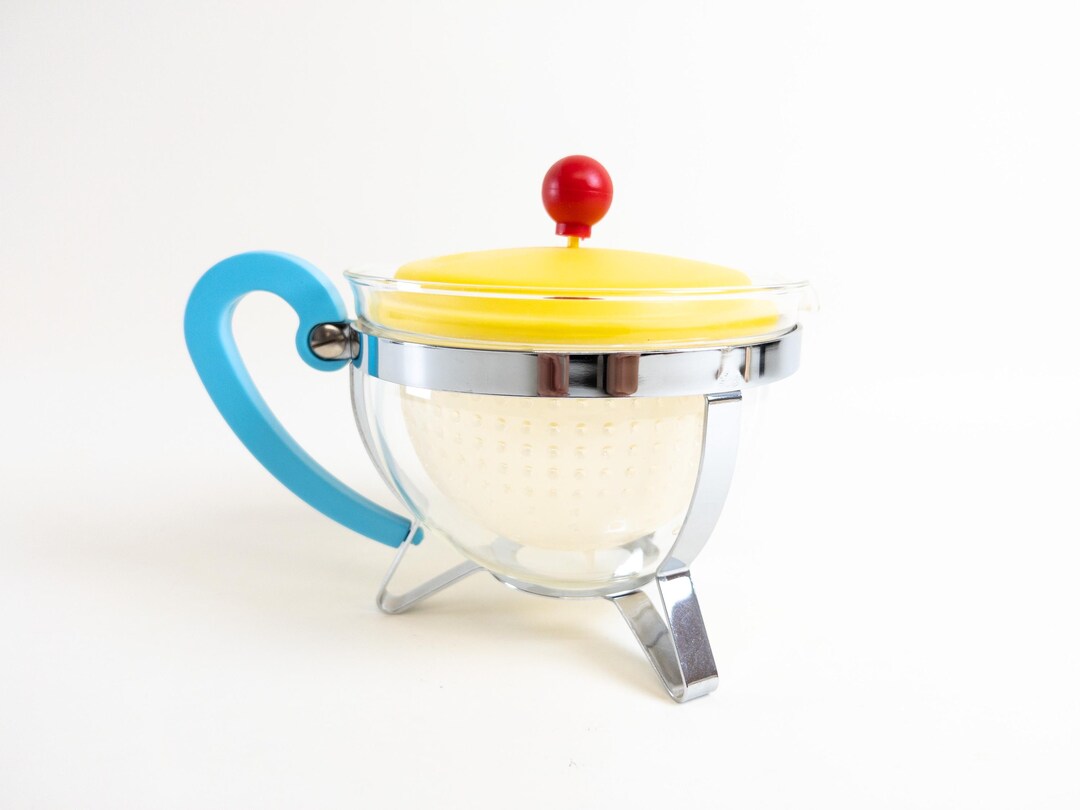 Vintage Bodum Chambord Teapot With Infuser - 1980s Memphis Design ...