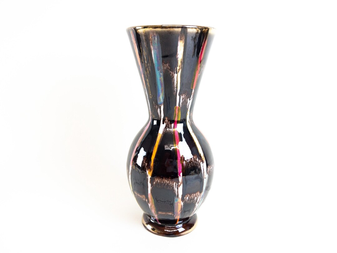 West German Pottery Tall Vase by Jasba Keramik Decor Bamberg Form 102 ...