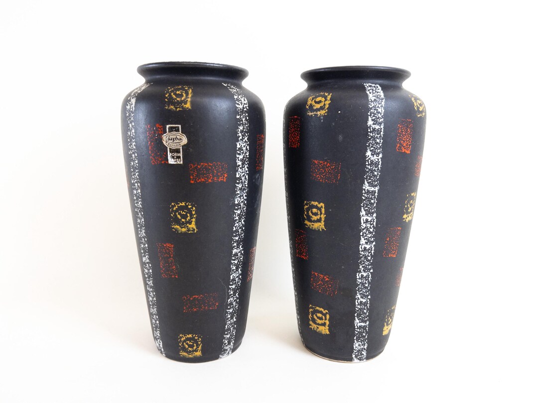 Jasba Ceramic Vase West German Pottery 1950s Mid Century Ceramics by ...