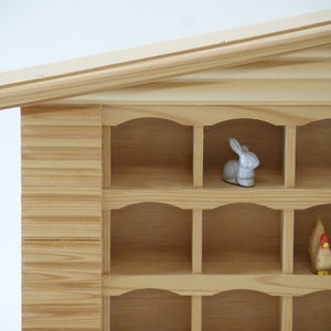 WOODEN DISPLAY CASE in the Shape of a Swiss Alpine House in Excellent ...