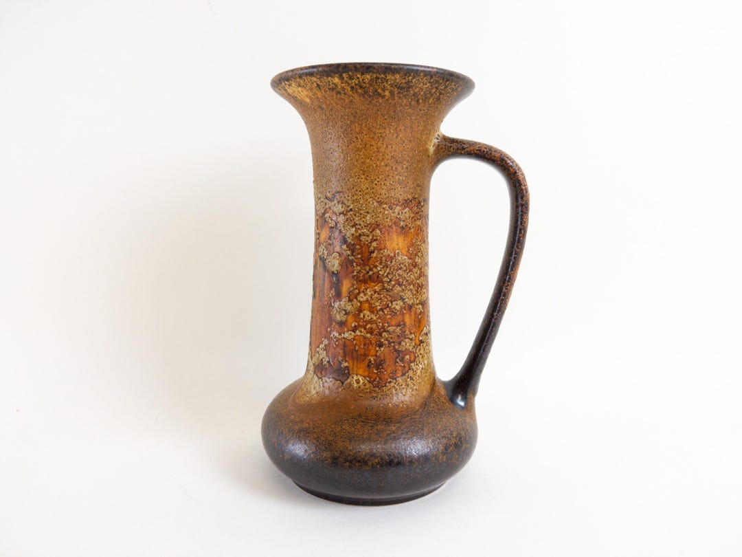 Steuler Ceramic Vase With Copper Brown Crusty Fat Lava Glaze 715 20 ...