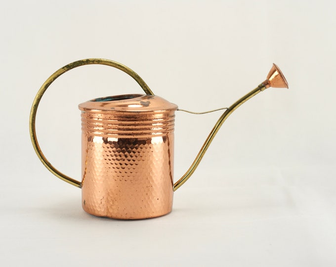 COPPER WATERING CAN, Copper and Brass Watering Can, Indoor Watering Can ...