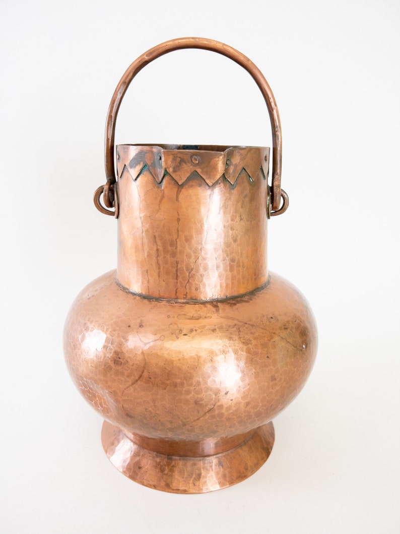 Copper Water Pitcher Large Copper Antique Jug With Handle by - Etsy