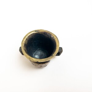 Antique Bronze or Brass Mortar and Pestle Pill Grinder Little Mortar ...