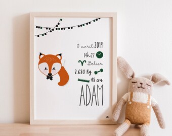 Beautiful Large Baby Fox Canvas Wall Art - Etsy