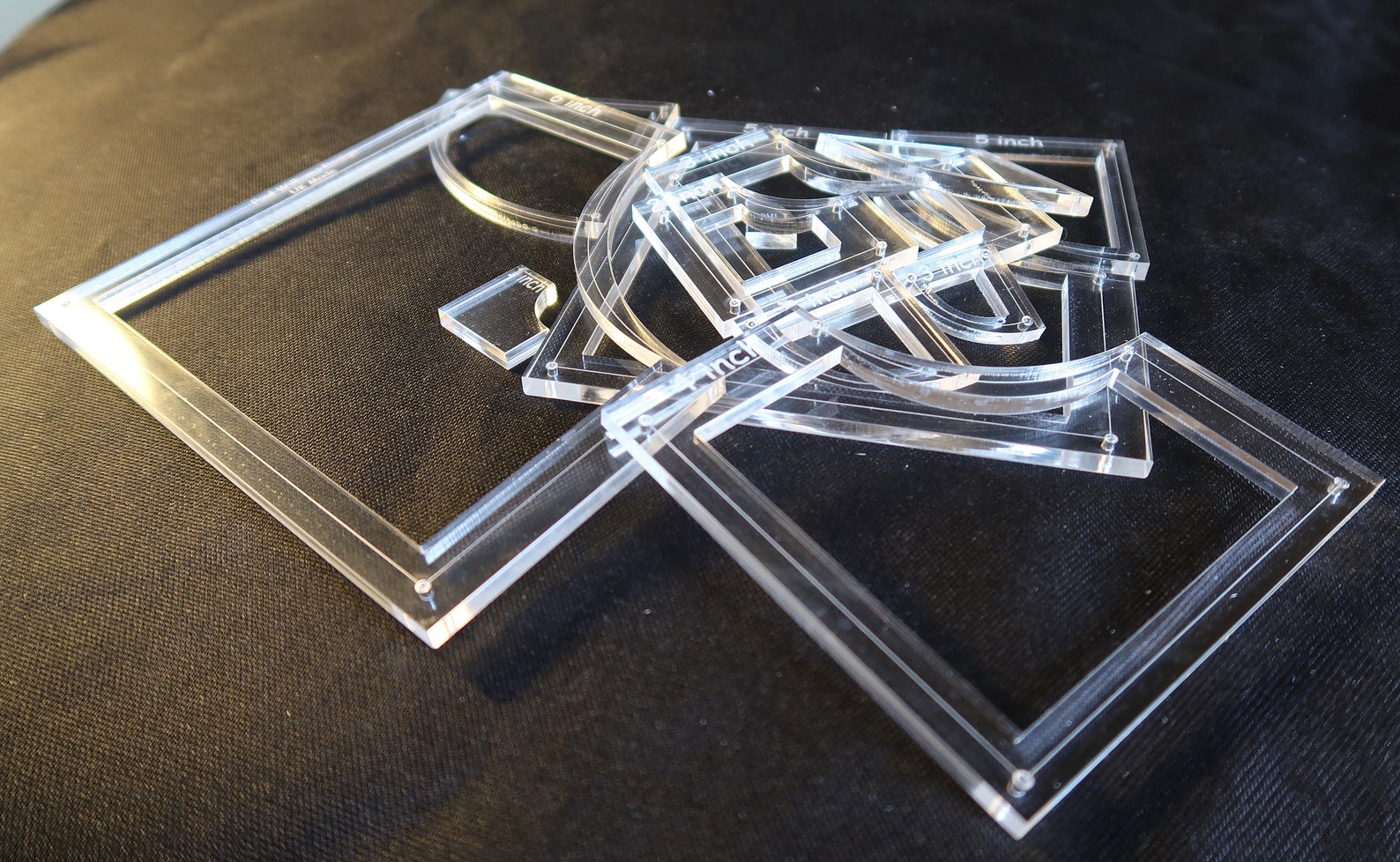 Drunkards Path Template Set, Ruler, Quilting, English Paper Piecing,6 ...